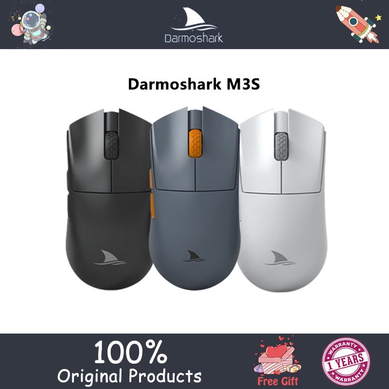 Darmoshark M3S 2KHz eSports Wireless PAW3395 Game Bluetooth Mouse ...