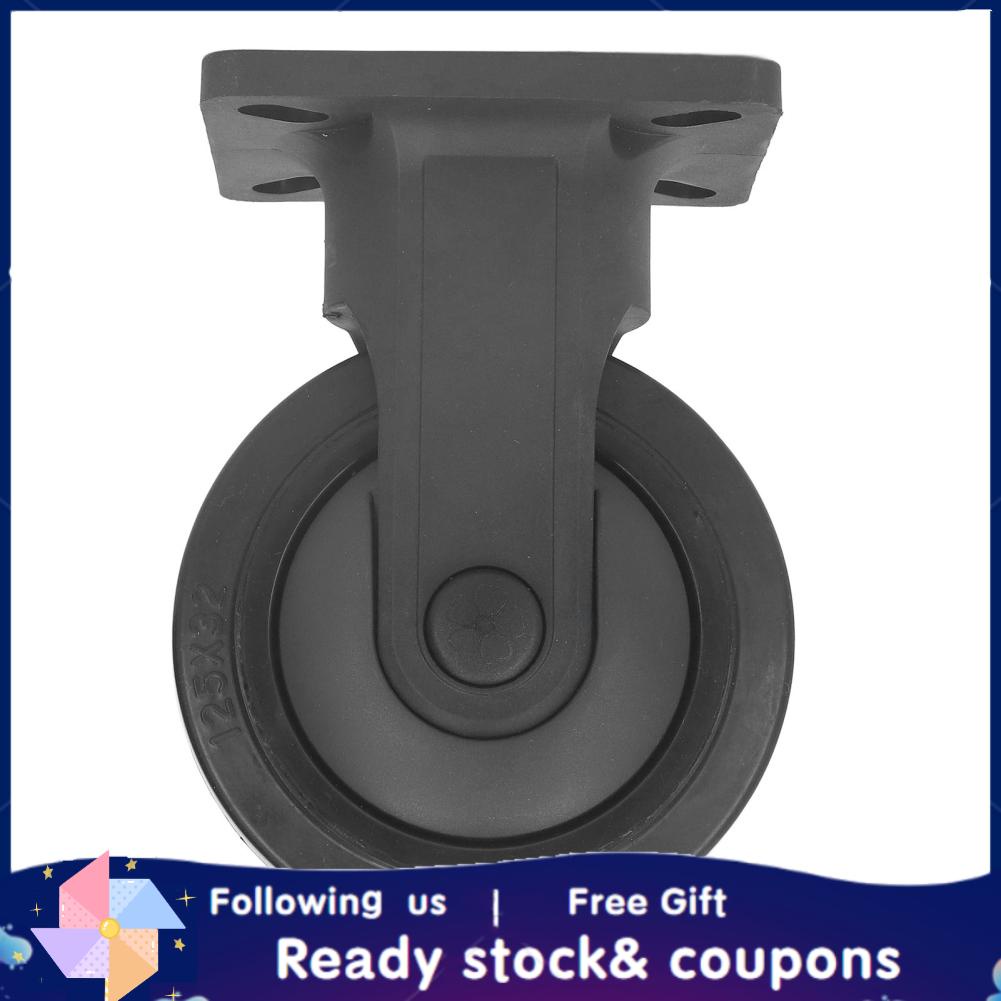 Xiyijia 5in Caster Wheel Rubber Quiet Shock Absorbing Impact Resistant ...