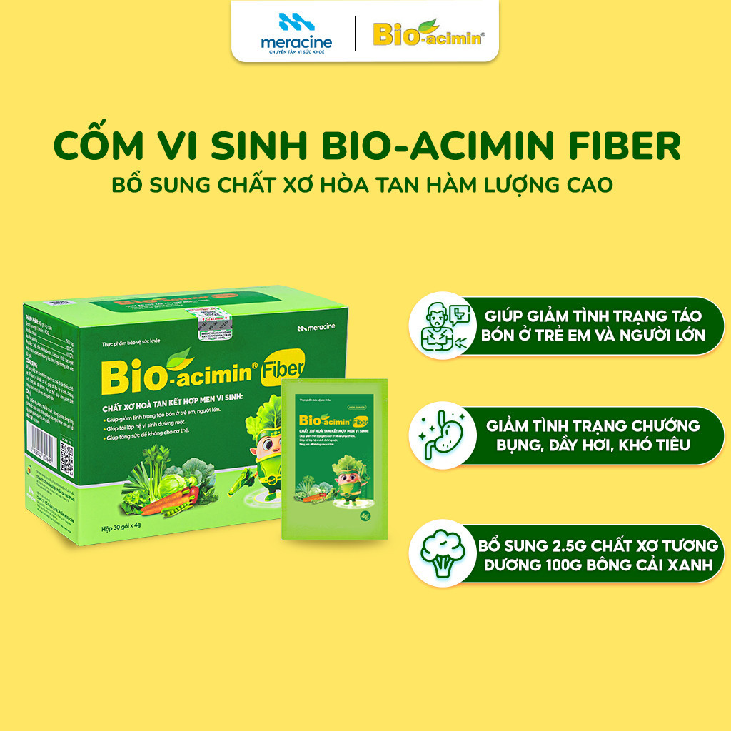 Cốm vi sinh Bio acimin Fiber bổ sung chất xơ tự nhiên cải thiện tình ...
