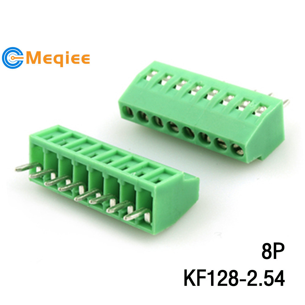 10 Chiếc KF128 2.54mm 0.1nm PCB Gắn Vít Thiết Bị Đầu Cuối Khối Kết Nối 2P-8P Thiết Bị Đầu Cuối ...