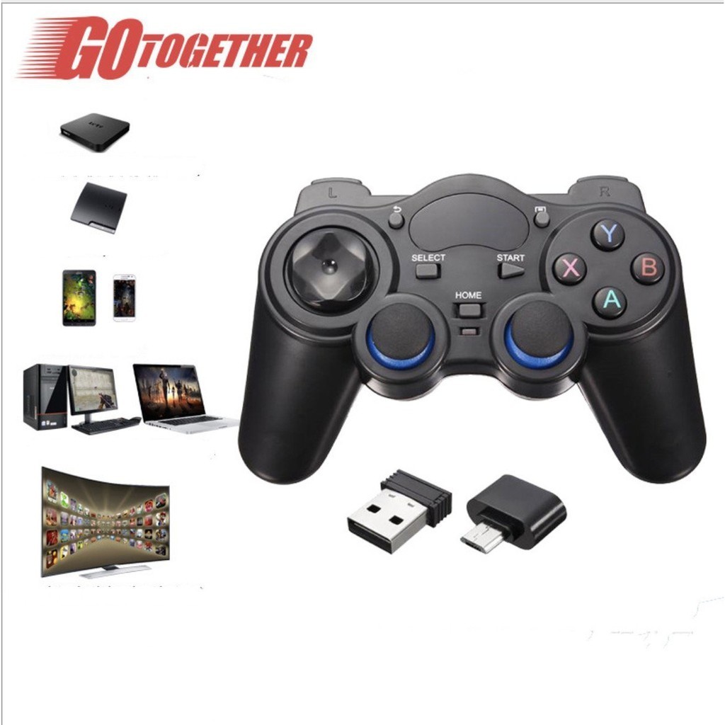 🎉 Tay game không dây Smart Gamepad Type C, USB 850M 2.4Ghz PC/PS3 ...
