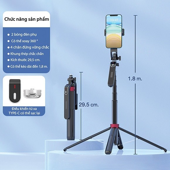 Gimbal Quay 360 Độ, Nhận Dạng Khuôn Mặt, Model P02, AI Tự Động, Kèm ...