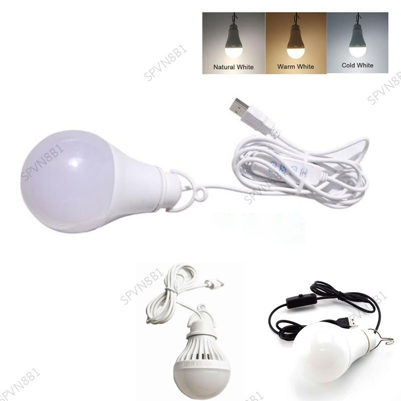 5v 3W 10W USB Bóng Đèn LED Đọc Sách Đèn Ngủ Treo Tường Ngoài Trời Cho Cắm Trại Bóng Đèn Nhà Làm ...