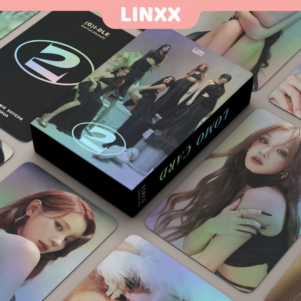Linxx 55 Chiếc (G) I-DLE Super Lady Thẻ Laser Holographic Kpop Photocards Bưu Thiếp Series ...