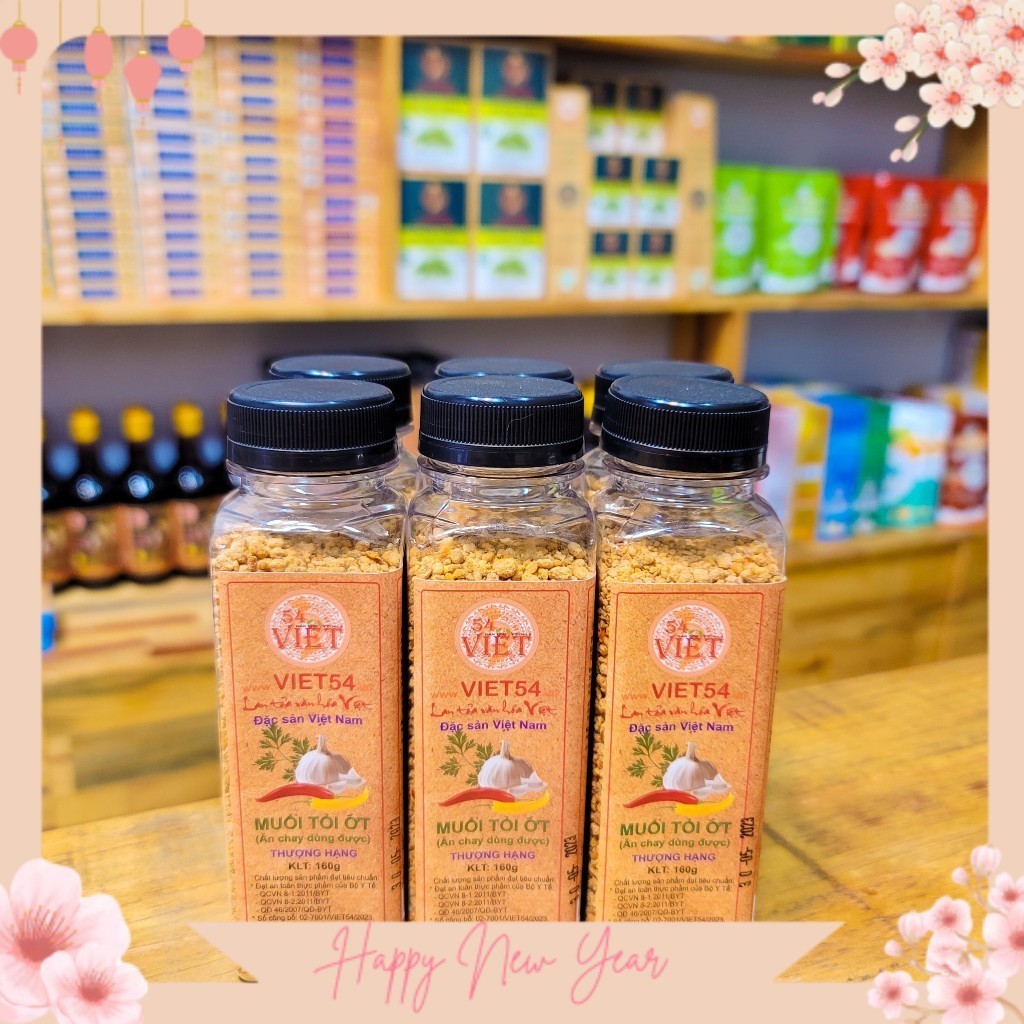 Muối tỏi ớt thượng hạng – Lốc 6 Chai x 160g- Hàng Việt Nam Việt 54 | Shopee Việt Nam