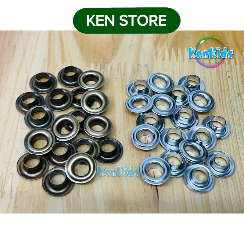 50g Khoen ore (mắt cáo) bọc lỗ đóng bạt , giày , túi da … màu bạc / màu đồng - 3mm / 4mm / 5mm ...