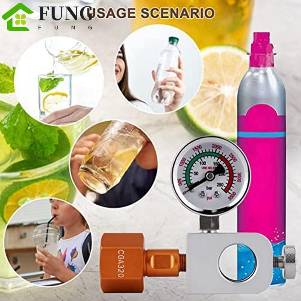 Bộ chuyển đổi nạp lại FUNG CO2, Đầu nối bơm hơi chai Soda thay thế ...