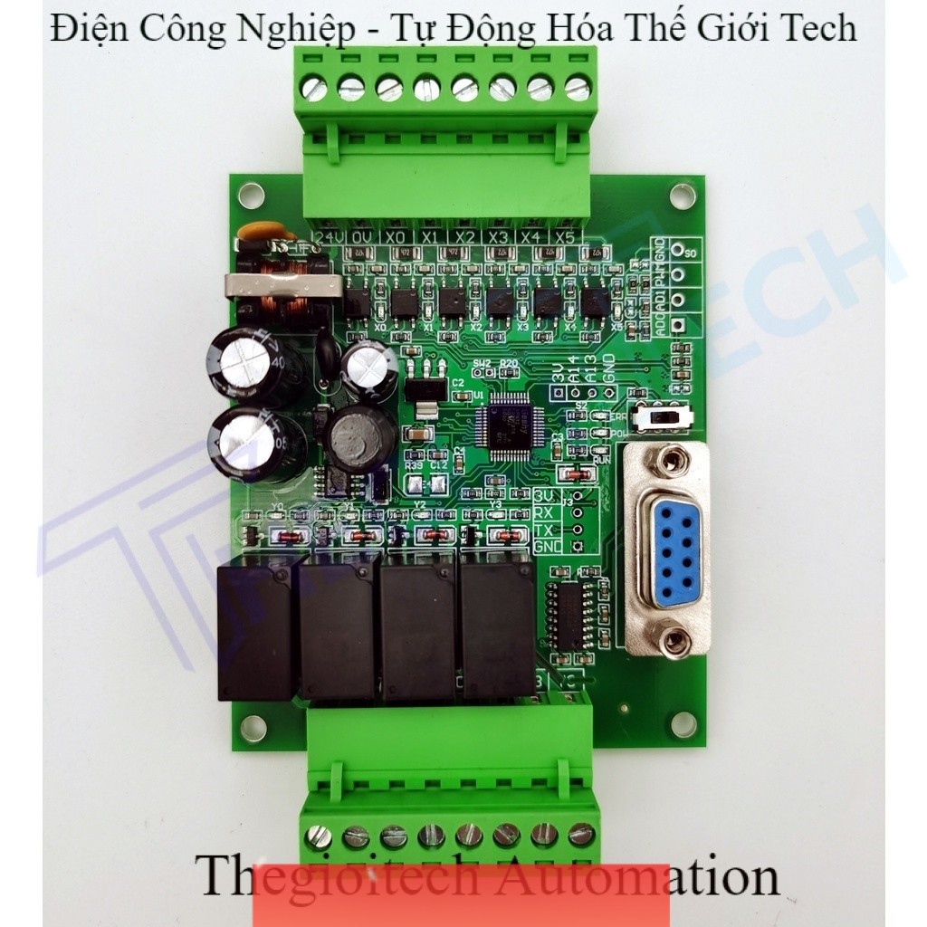Bộ Điều Khiển PLC FX1N/FX2N | 10MR/10MT (HK) | Lập Trình Linh Hoạt ...