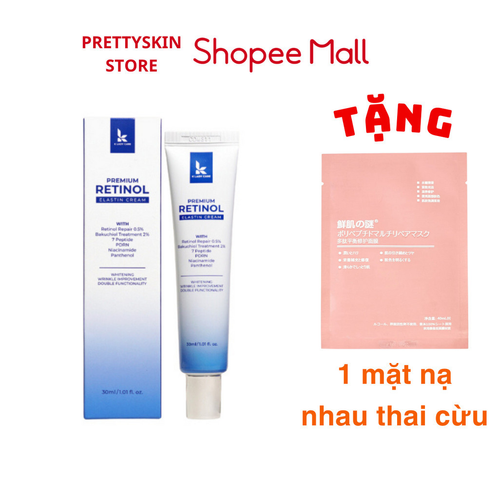 Kem Retinol k lady care,Kem Dưỡng Da K Lady Care 0.5% Retinol 30ml Premium Retinol Elastin Cream ...