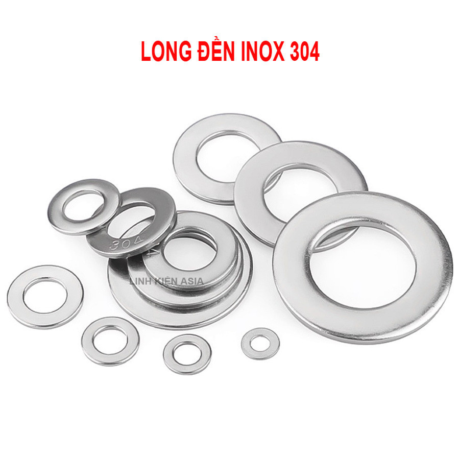 LONG ĐỀN GB97 gioăng inox 304 phẳng DIN125 | Shopee Việt Nam