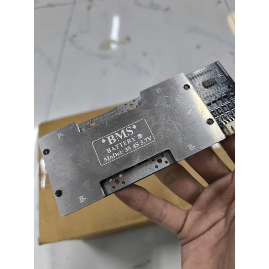 Mạch BMS 3s 4s 120A Pin 3.7v liên tục 60A có chống chập tải sạc xả chung cổng tản nhiệt nhôm ảnh ...