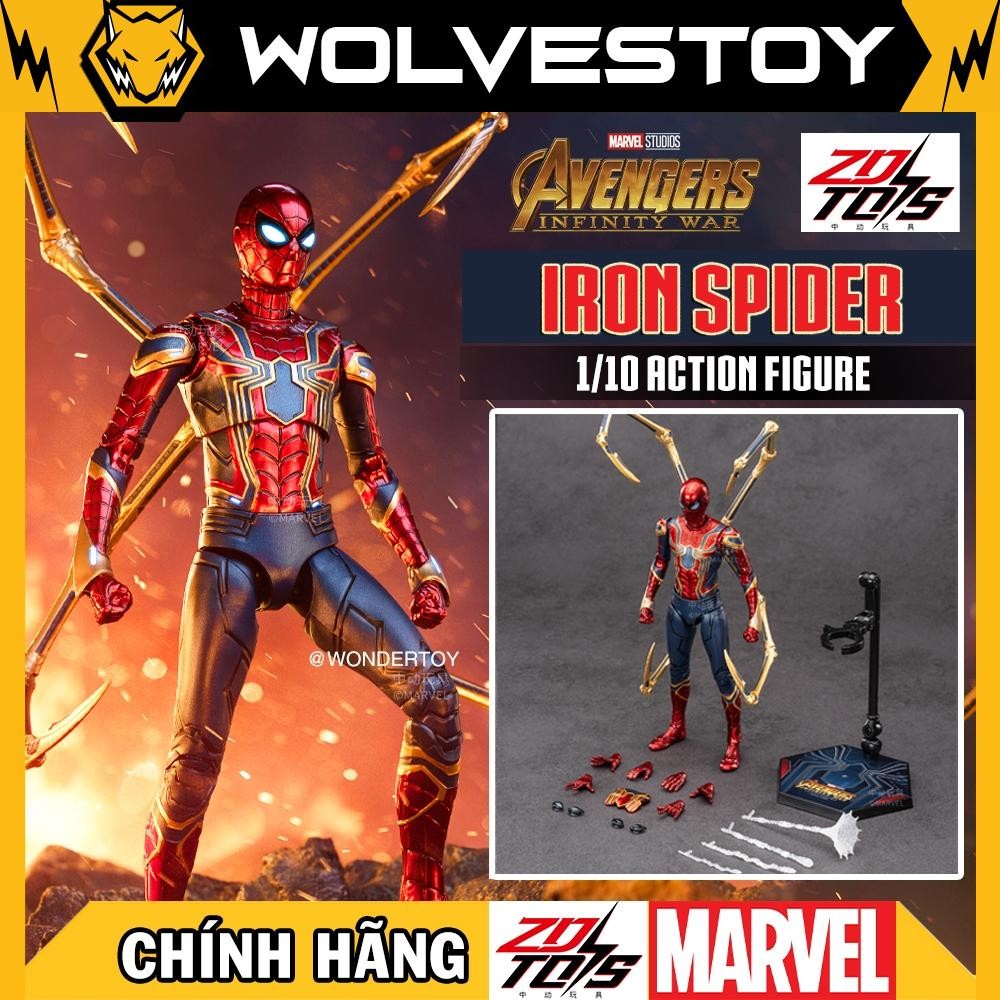 Mô Hình ZD Toys Marvel Avengers Infinity War Iron Spider Man 2.0 1/10 ...