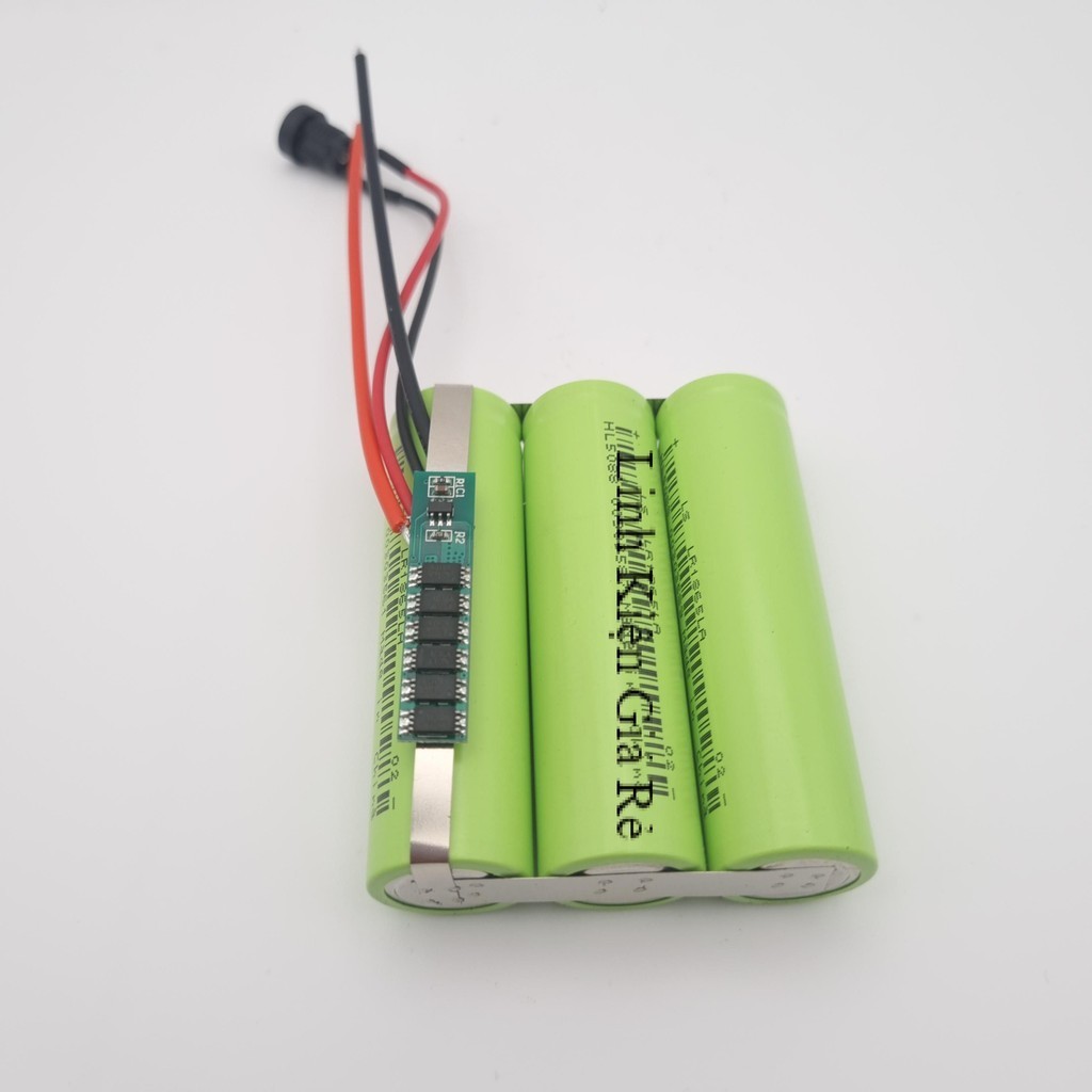 Khối pin lithium 3.7v 6000mah có mạch bảo vệ. cell pin lithium 18650 1s ...