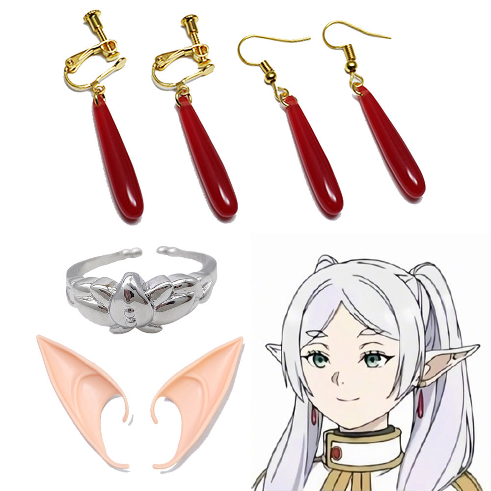 Anime Frieren Tại Đám Tang Bông Tai Frieren Elf Tai Kẹp Tai Nhẫn ...