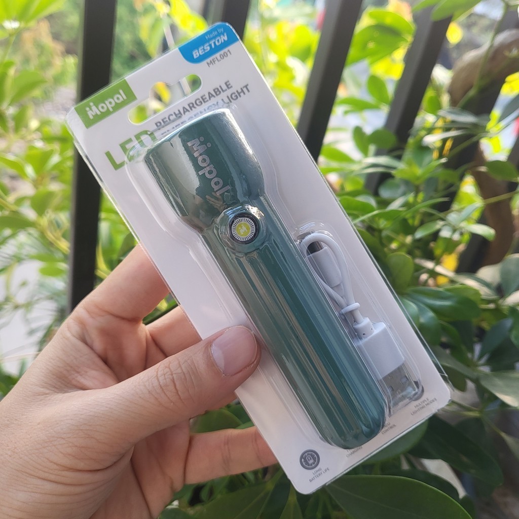 Đèn pin sạc cầm tay khẩn cấp ngoài trời Mopal BESTON MFL001 cổng sạc ...