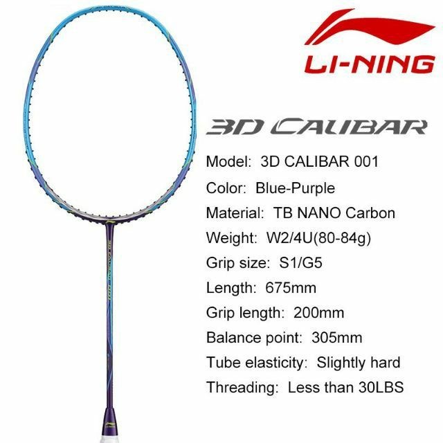 Vợt cầu lông Lining Calibar 001 Chính hãng công thủ toàn diện | Shopee ...