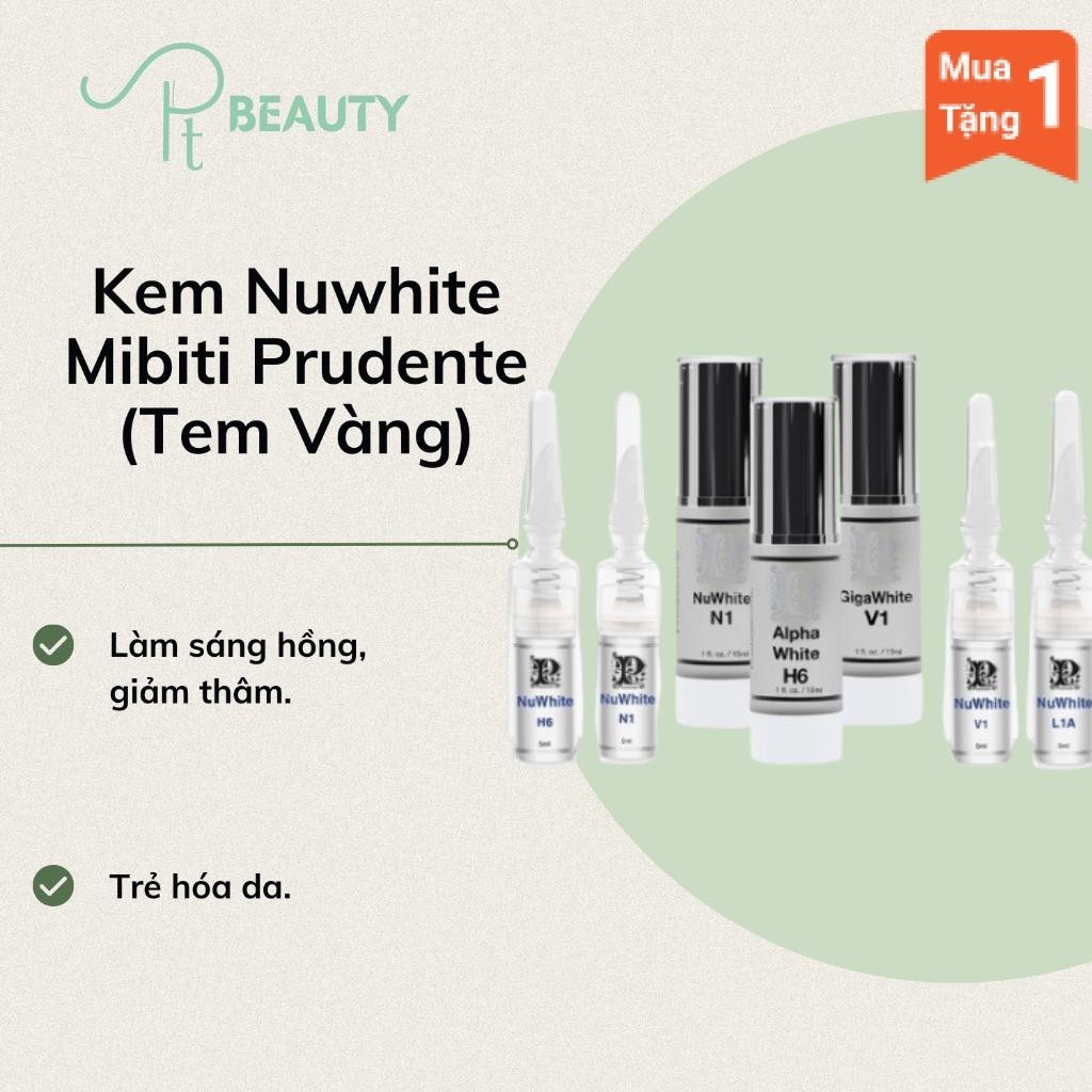 Kem Mibiti Prudente Khử Thâm Làm Hồng Nuwhite (Tem Vàng) | Shopee Việt Nam