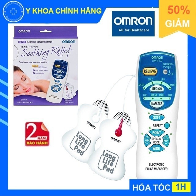 Máy mát xa xung điện, massage trị liệu OMRON HV F127 (BH 2 năm chính hãng) | Shopee Việt Nam