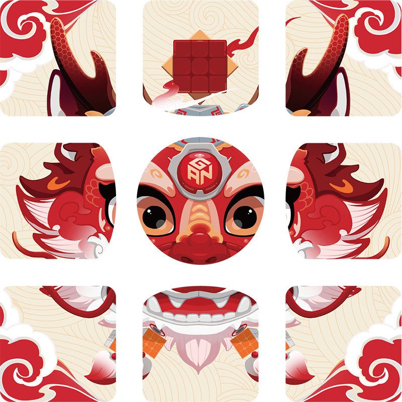 Gan 3x3 Cube Dragon Year Limited Cube Sticker Chính hãng | Shopee Việt Nam
