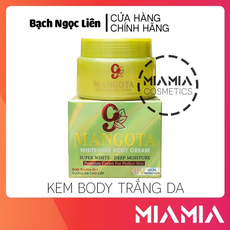 Kem Body Mangota 9 Bạch Ngọc Liên Dưỡng Trắng Da Toàn Thân Chính Hãng ...