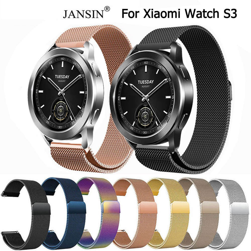 Jansin Dây đeo inox phong cách Milan thích hợp cho đồng hồ thông minh ...