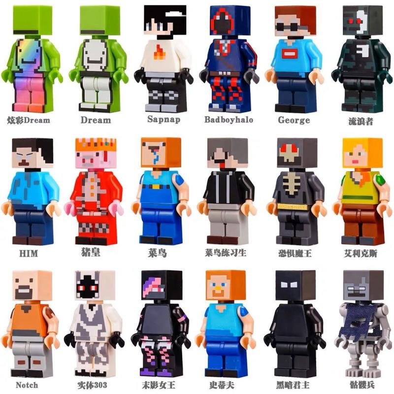 Sản phẩm mới Hàng có sẵn Minecraft Minifigure Khối xây dựng Lego tương ...