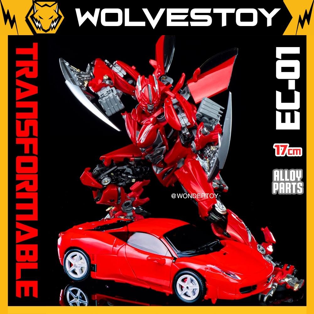 Mô Hình TF DOTM Dino EC-01 (UT-R06) Robot Biến Hình Siêu Xe Ferrari 458 ...