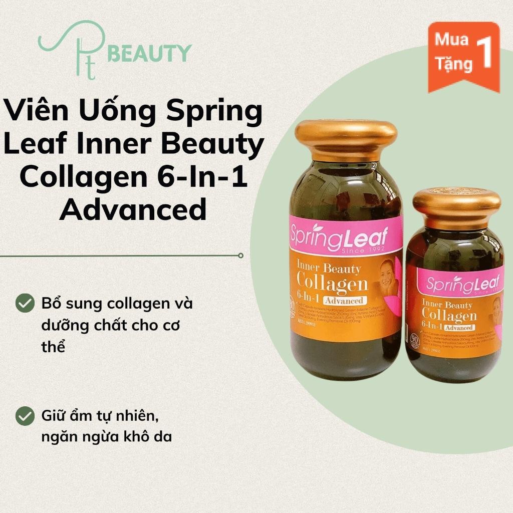 Viên Uống Bổ Sung Collagen Spring Leaf Inner Beauty Collagen 6-In-1 ...