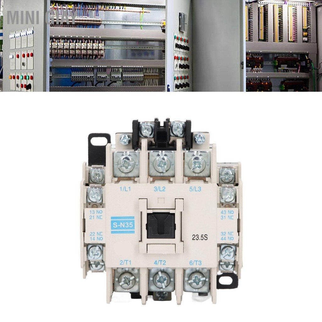 Mini Giay AC Contactor PC Shell Copper Silver Contact 4NO 4NC 3 cực ...