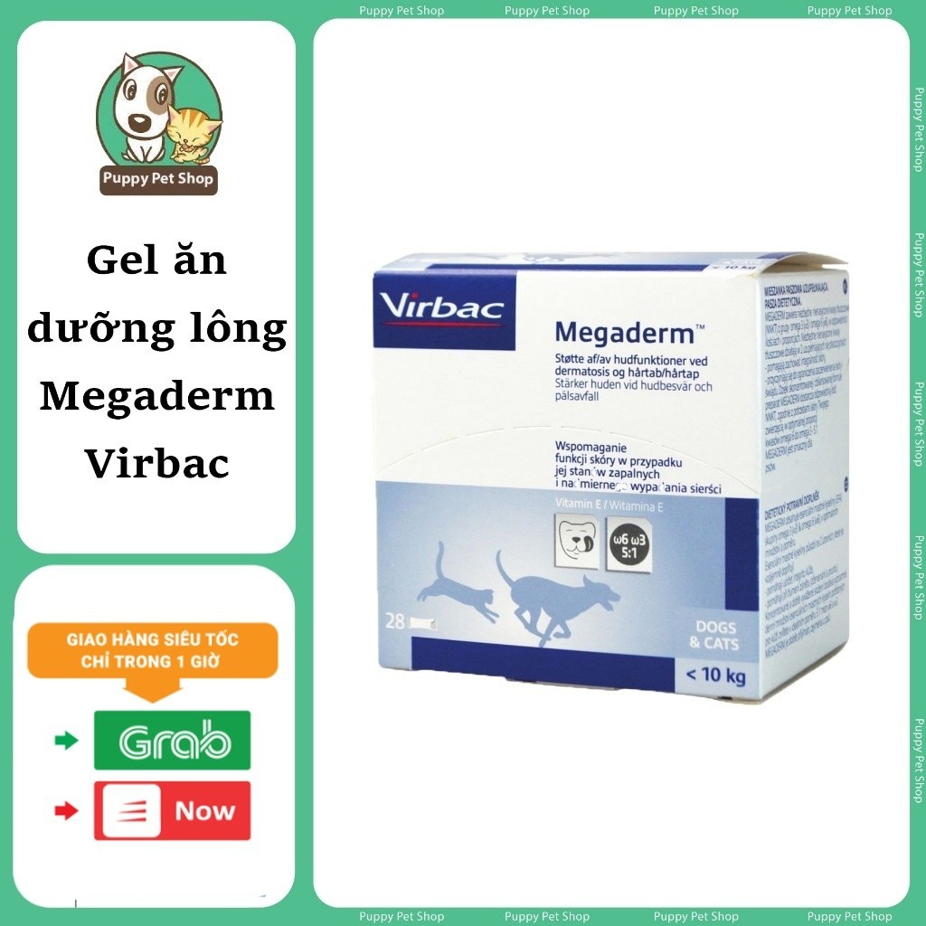 MEGADERM VIRBAC - sản phẩm dưỡng mượt lông (hộp) | Shopee Việt Nam