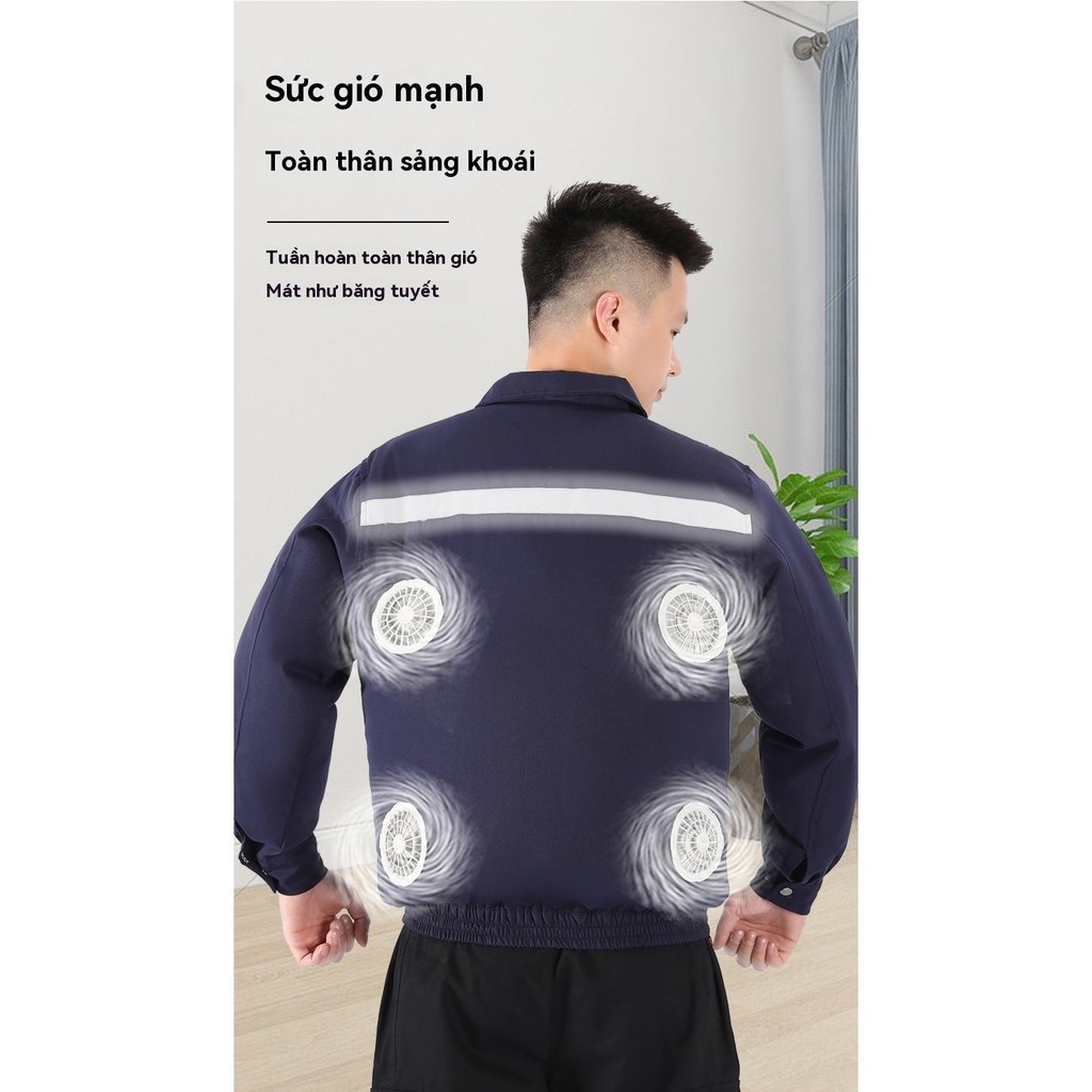 Four Fan Air Conditioning Suit Summer Cooling Cooling Cooling ...