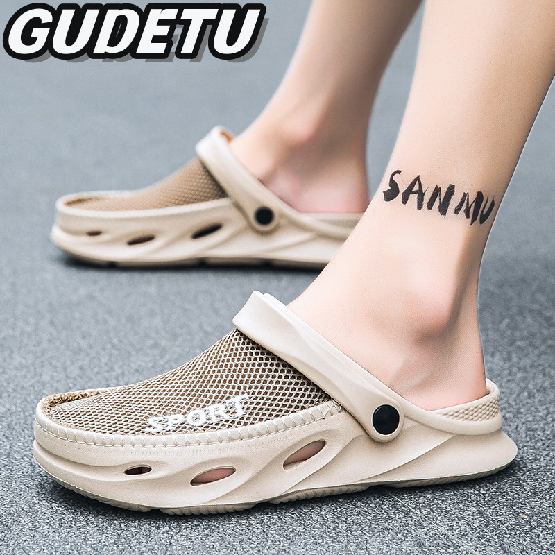 Bonnie Cathy Dép lưới Nửa gói giày hang động thông thường Nam đi biển ...