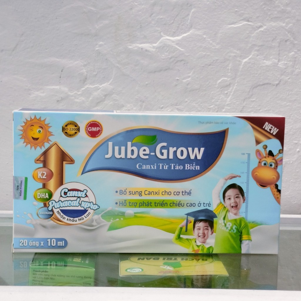 Jube Grow hộp 20 ống - Bổ sung canxi cho cơ thể, hỗ trợ phát triển chiều cao ở trẻ | Shopee Việt Nam