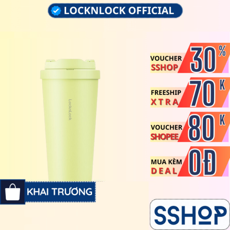 Ly giữ nhiệt LocknLock chính hãng 550ml Inox 316L nắp 1 chạm LHC3249 - HAPOS HBE | Shopee Việt Nam