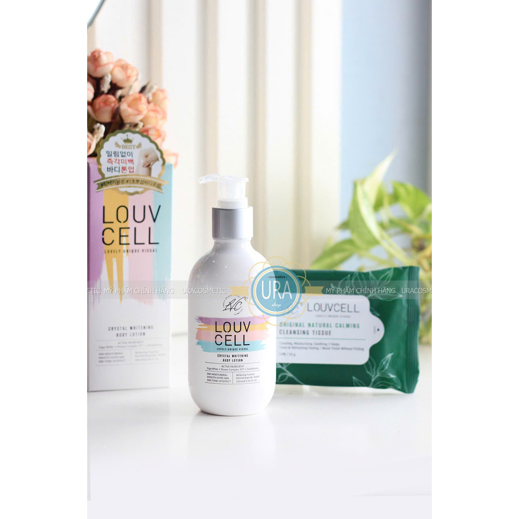Lotion dưỡng trắng body LOUV CELL 250ml nâng tông tức thì sau khi sử ...