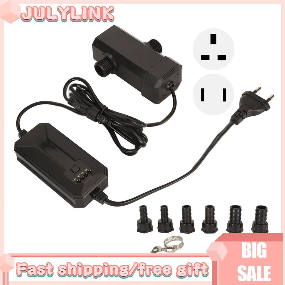 Fish Tank Clean Light 3 Water Outlets 4 Level Timer Function Aquarium ...