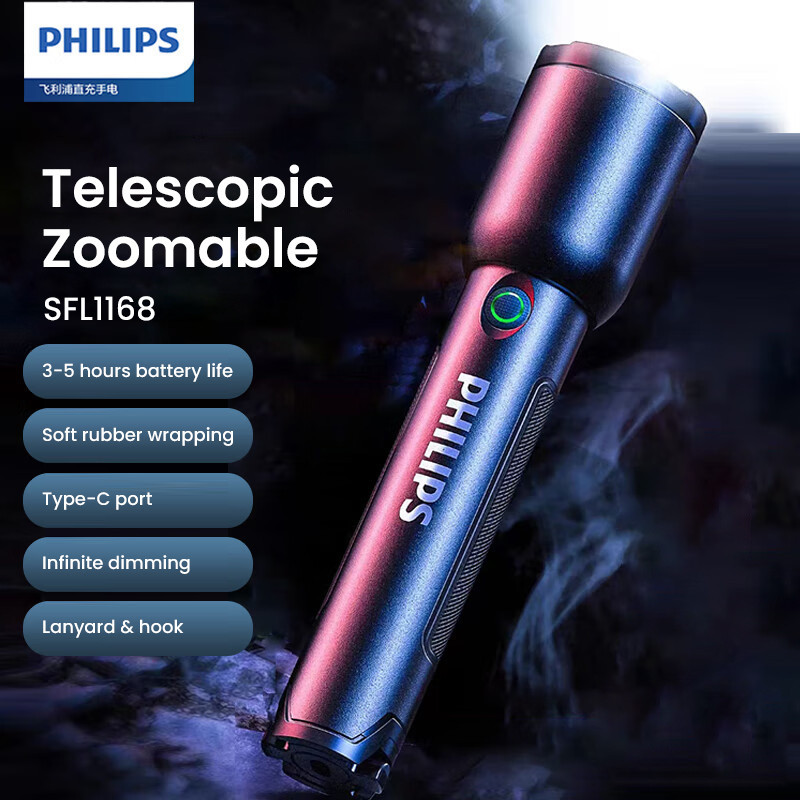 Tay cầm đèn pin Philips SFL1168 có thể điều chỉnh lấy nét | Shopee Việt Nam