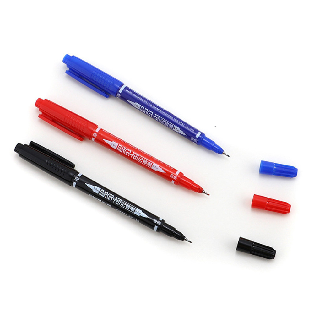 Bút marker 2 đầu kèm đi nét line, bút viết, vẽ sketch B44 2 ngòi 1.5 ...