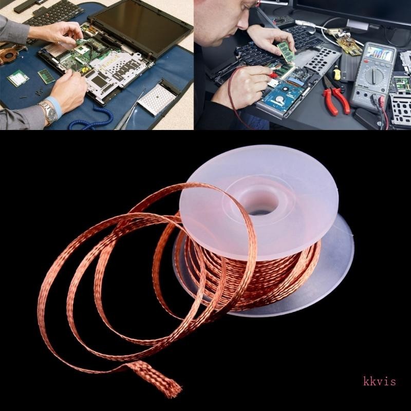 Ks Copper Desoldering Braid Tape Độ cặn thấp Đồng hàn thiếc loại bỏ để ...