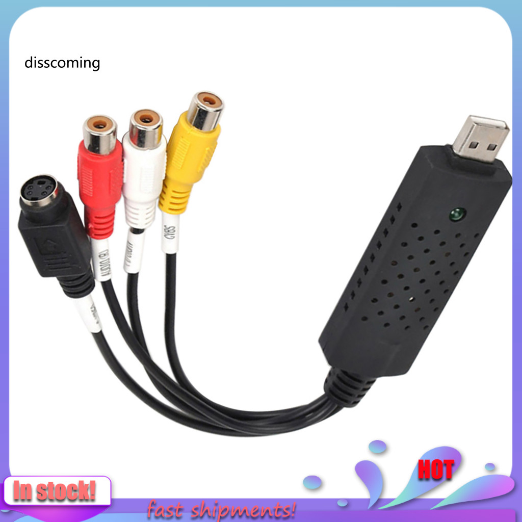 Dis _ Pro USB 20 Video 256MB TV DVD VHS Capture Card Audio AV Adapter ...