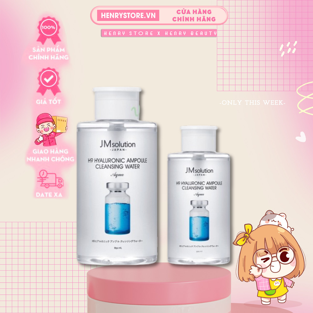 Nước Tẩy Trang Hyaluronic Ampoule JM Solution H9 500ml 850ml | Shopee Việt Nam