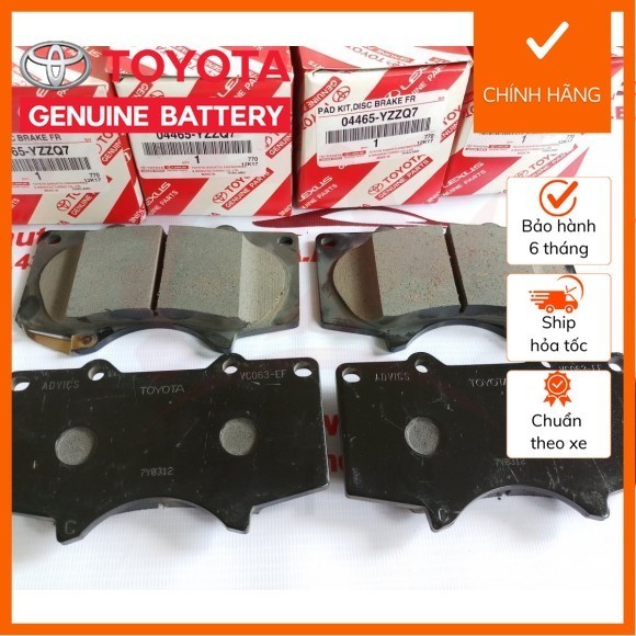[Chính Hãng] MÁ PHANH TRƯỚC FORTUNER 04465-YZZQ7 04465-YZZE1 04465 ...
