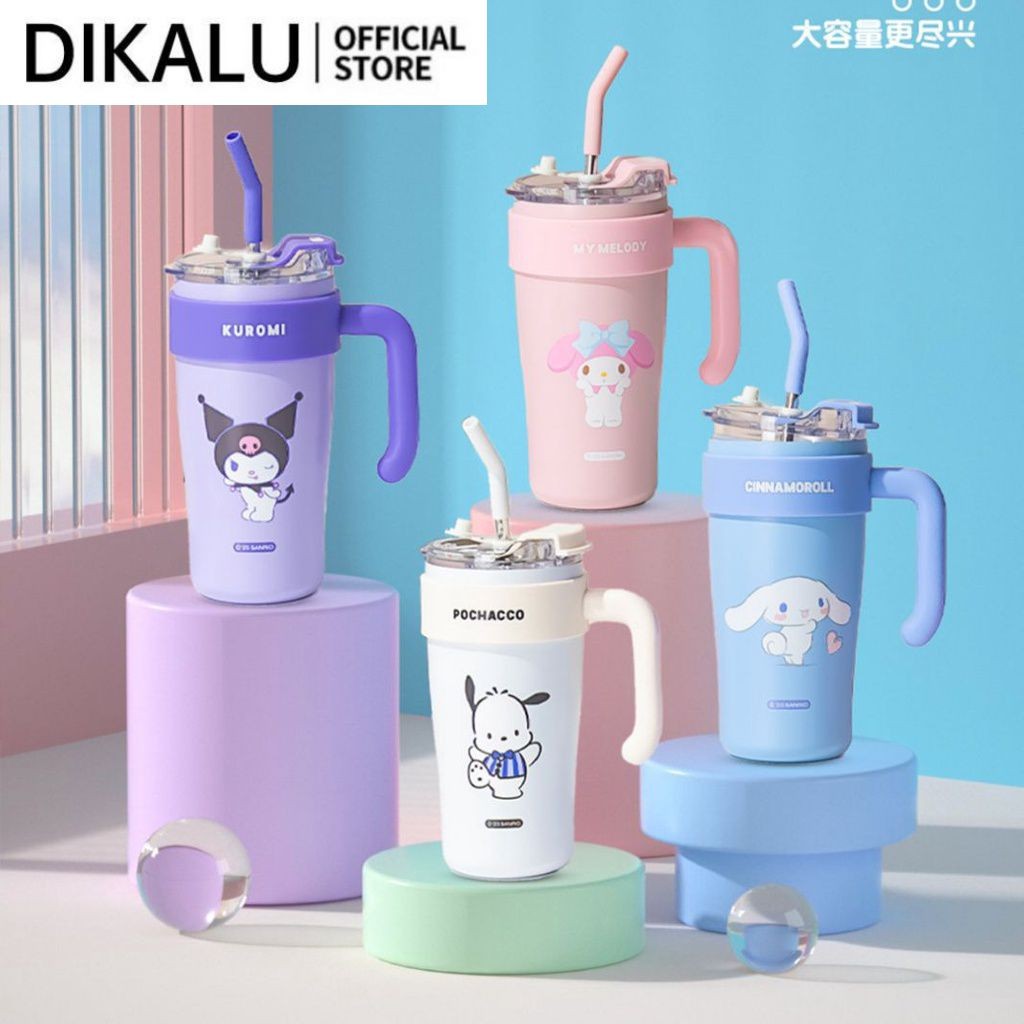 Bình giữ nhiệt Sanrio 850ML Kuromi Hello Kitty Cinnamoroll Bình chân không Ống hút cao cấp Cốc ...
