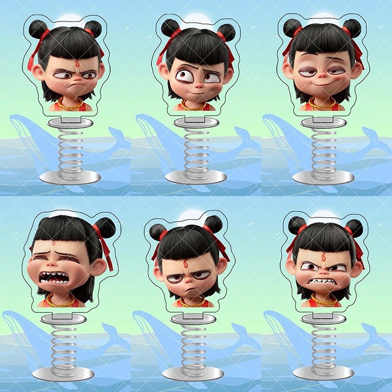 Dễ Thương Nezha Trang Trí Xe Trang Trí Anime Acrylic Xoay Để Bàn Trang ...