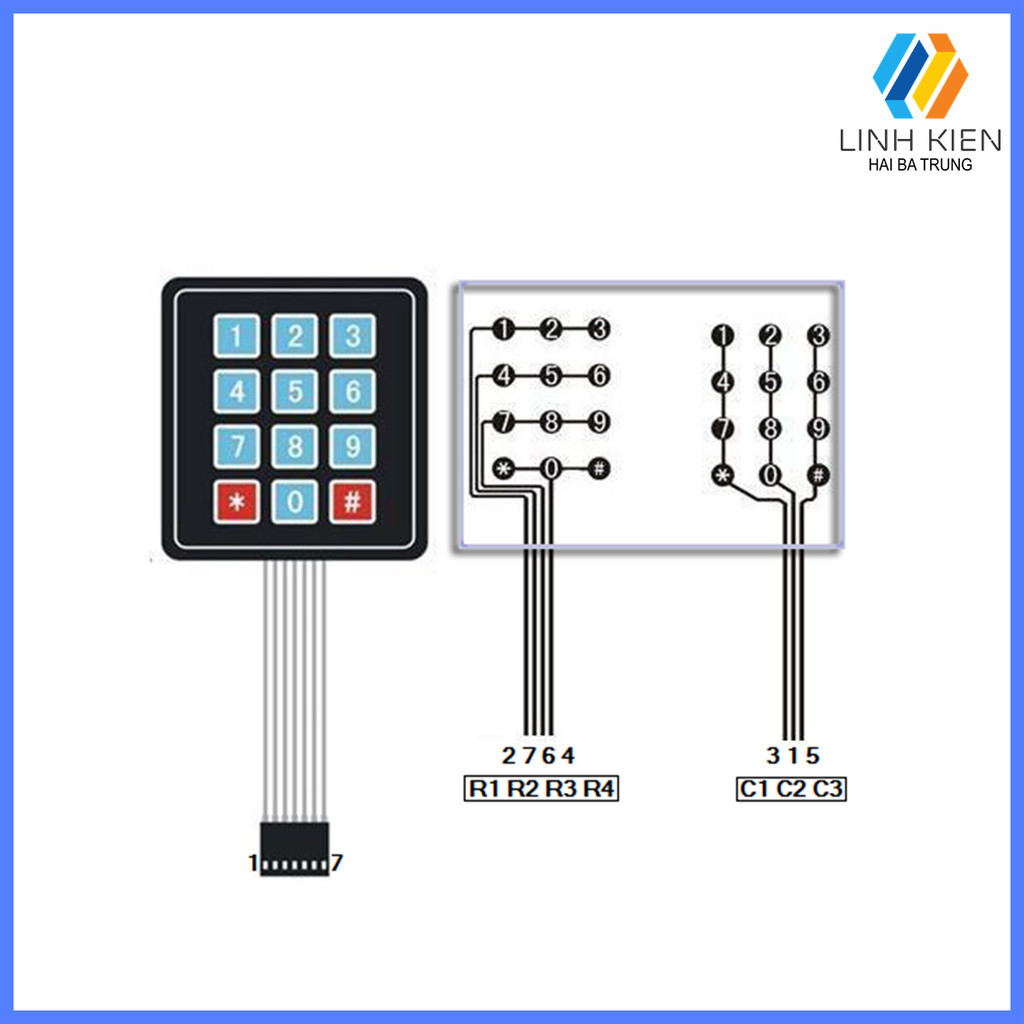 [Có sẵn] Bàn phím Keypad 1x4, 3x4, 4x4, 4x5 | Shopee Việt Nam