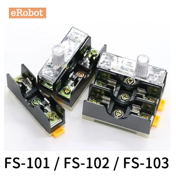 Giá đỡ cầu chì thủy tinh 6X30mm 220V FS-101 FS-102 FS-103 Din Rail ...