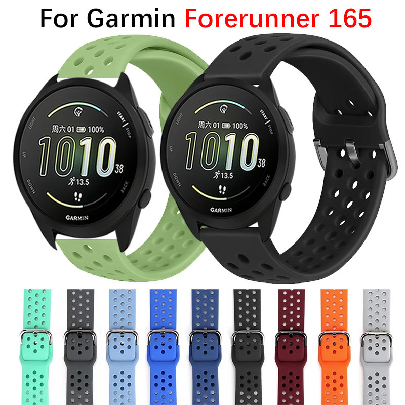 Dây đeo đồng hồ silicon 20mm cho Garmin Forerunner 165 / 165 Âm nhạc ...
