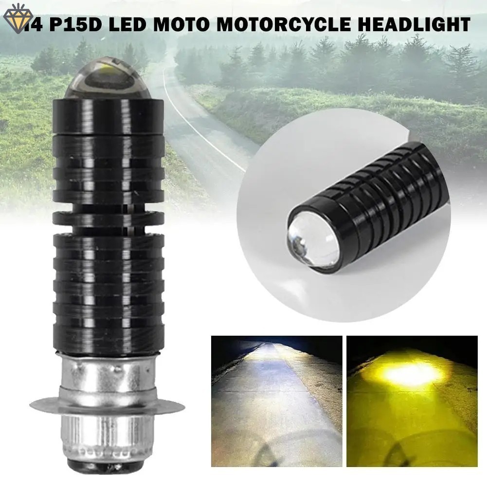 Đa Năng 12V-80V 2000LM Hai Màu Bóng Đèn Pha P15D H6 PX15D LED Xe Máy ...