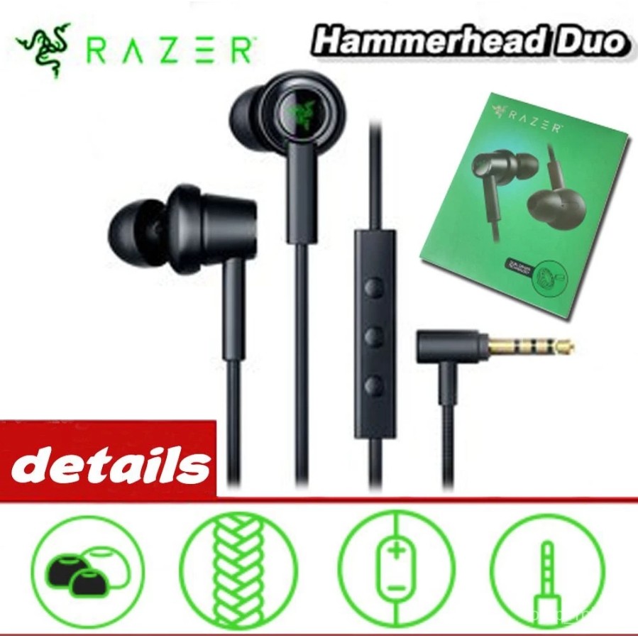 Tai nghe Razer Hammerhead Duo Tương thích với bảng điều khiển Tai nghe ...
