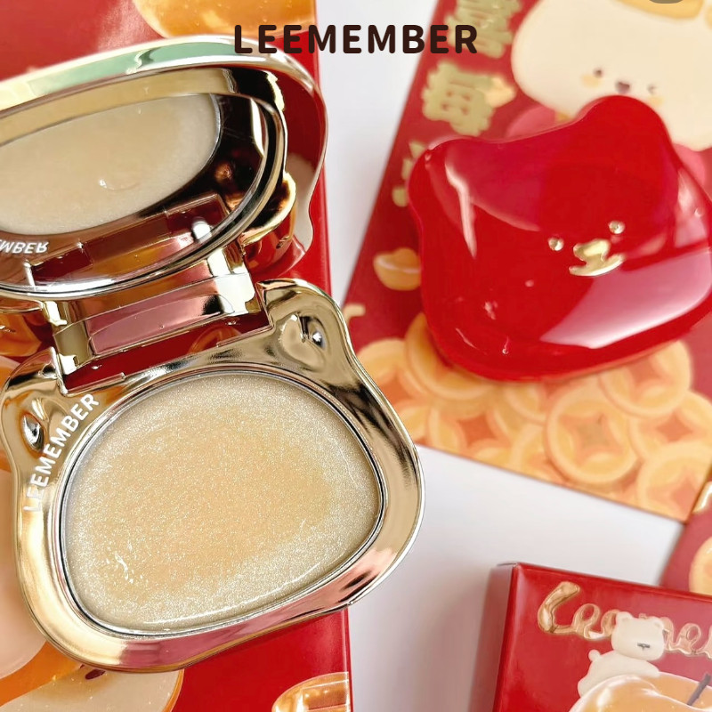 LEEMEMBER Má hồng gấu hộp quà năm mới mặt sáng tấm má hồng | Shopee Việt Nam